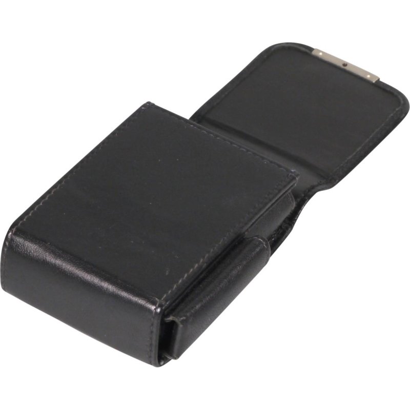 Cigaretetui Læder sort 85 mm Magnetluk - Kiosken Rødbyhavn