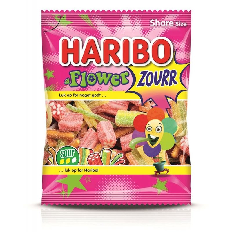 Haribo Flowerzourr 110 Gr - Kiosken Rødbyhavn