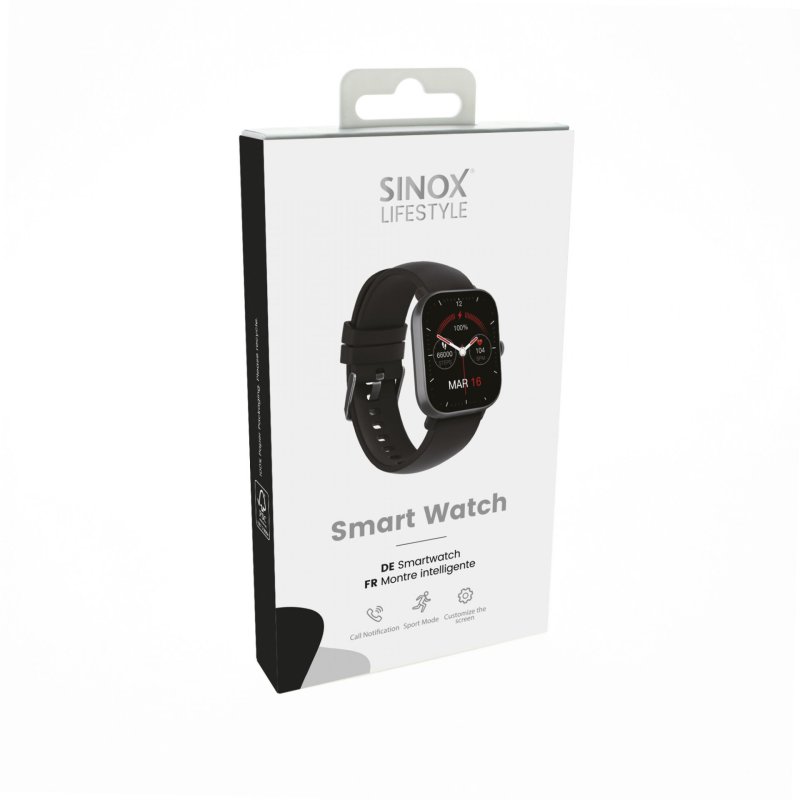 Sinox Lifestyle SQUARE Smartwatch "Sort"