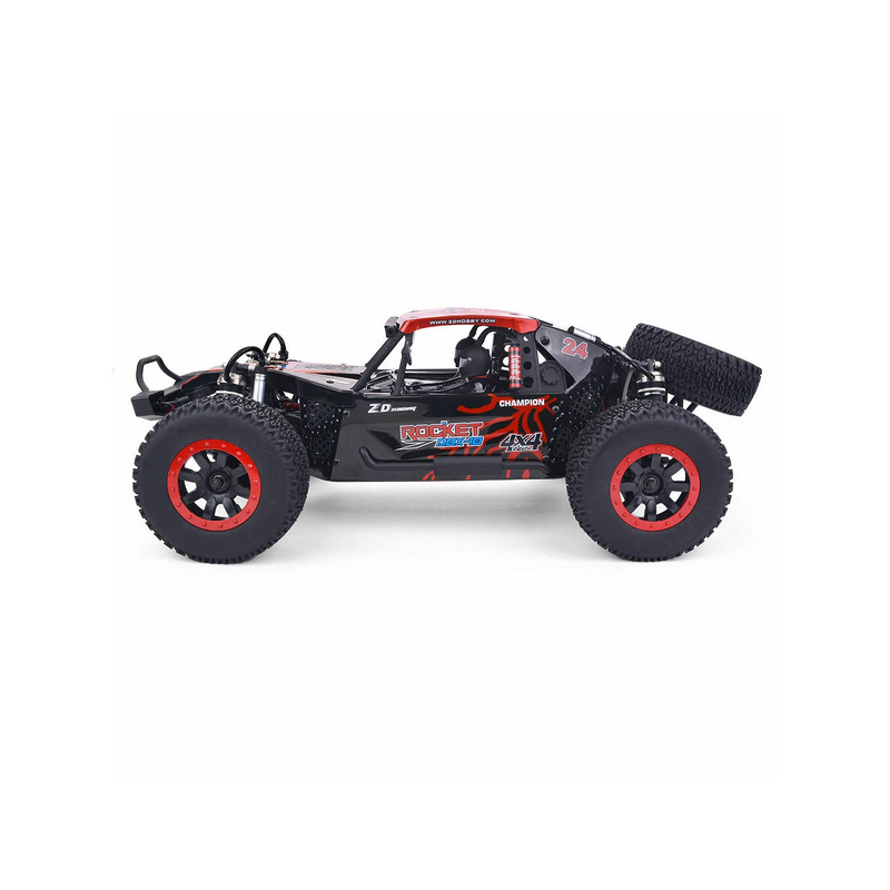 ZD Racing DBX 10 1/10 4WD 2.4G Desert Truck Brushed RC Car Rød