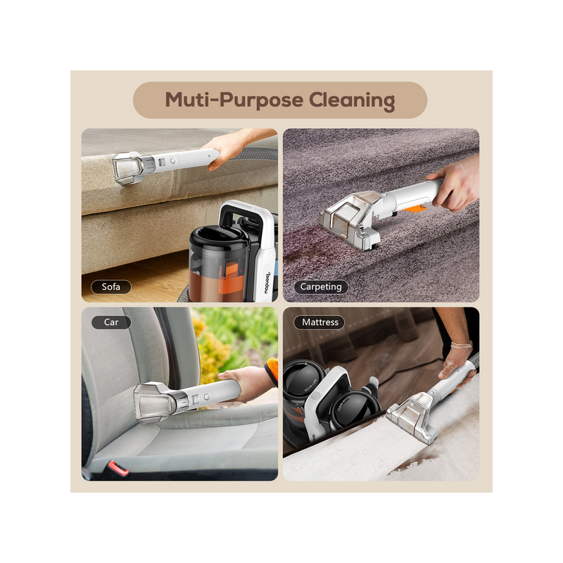 Teendow C5 500W Bærbar Tæpperenser Støvsuger