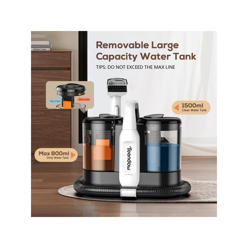 Teendow C5 500W Bærbar Tæpperenser Støvsuger