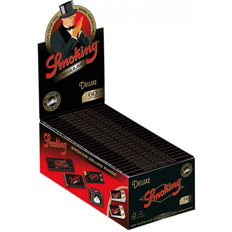 Smoking Papers Deluxe Sort 70 mm - Kiosken Rødbyhavn
