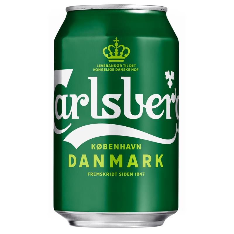 Carlsberg Pils 33 cl (dåse) - Kiosken Rødbyhavn