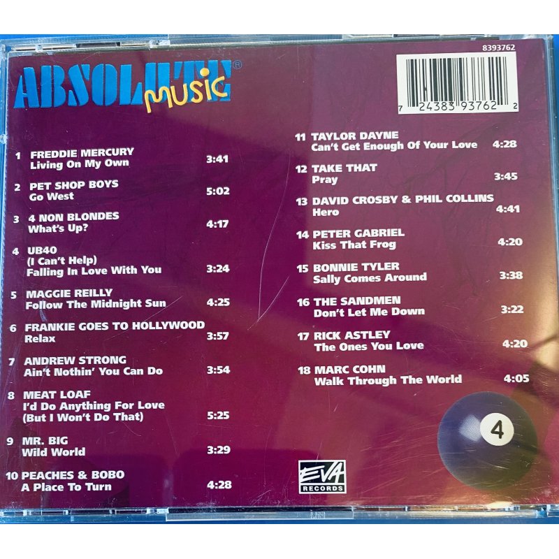 Absolute Musik Nr 4 cd - Kiosken Rødbyhavn
