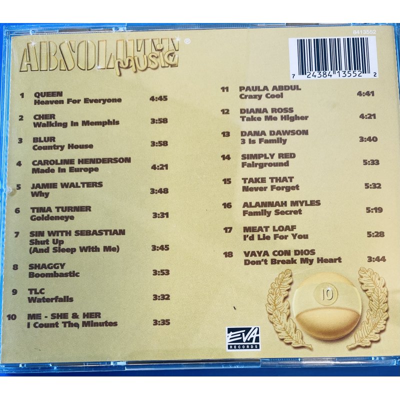 Absolute Musik Nr 10 cd - Kiosken Rødbyhavn