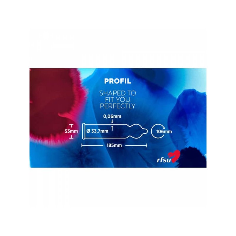 RFSU Kondom Profil 10 Stk - Kiosken Rødbyhavn