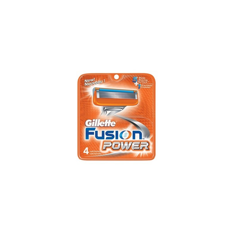 Gillette Fusion Power Barberblade - 4 Stk - Kiosken Rødbyhavn