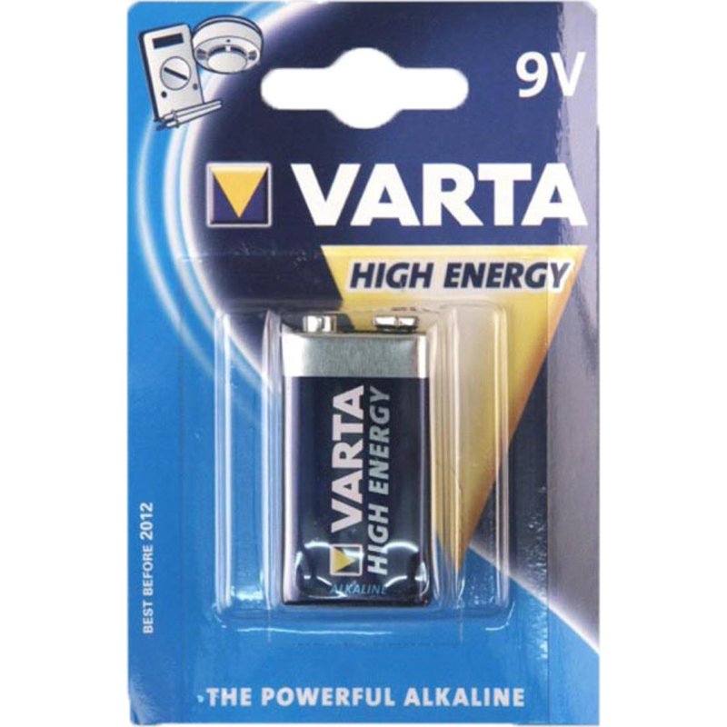 VARTA batteri "High Energy" 9V blok - Kiosken Rødbyhavn
