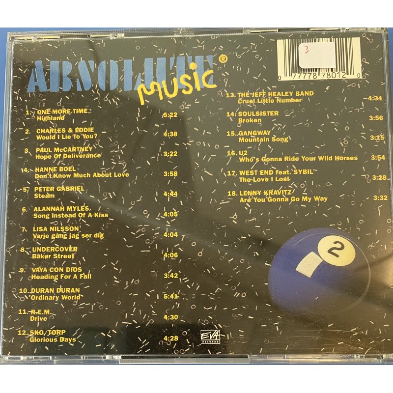Absolute Musik Nr 2 cd - Kiosken Rødbyhavn