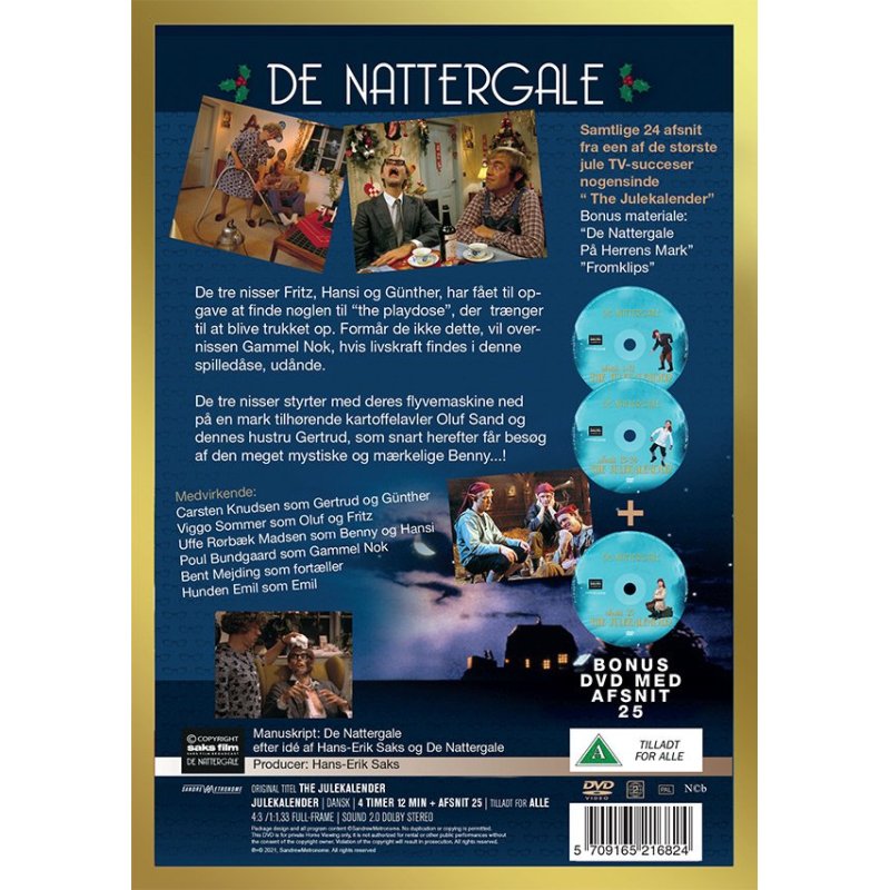 The Julekalender - De Nattergale "DVD" ( 30 Års Jubilæumsversion ...