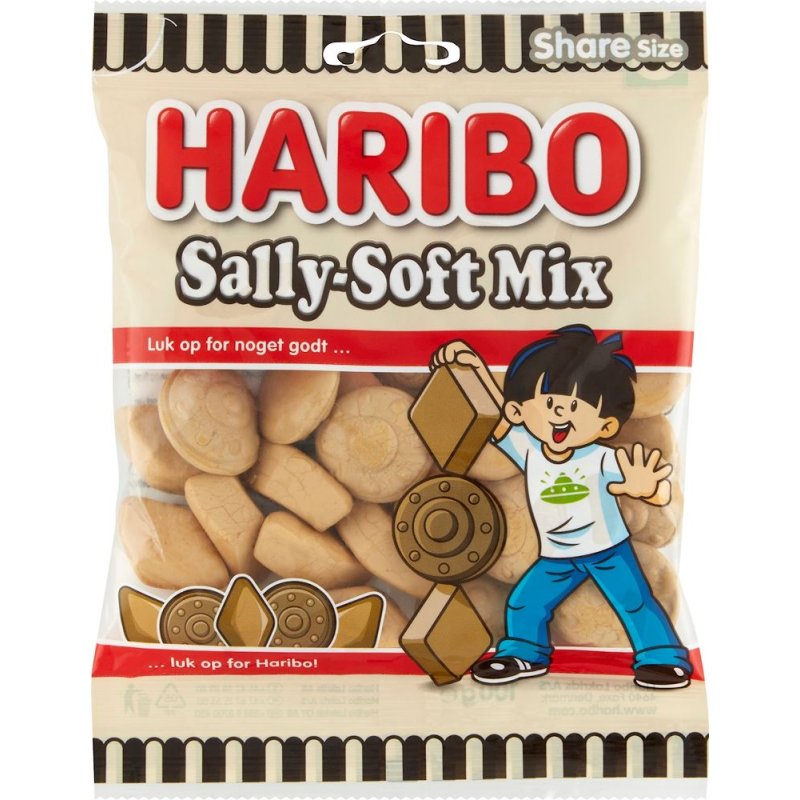 Haribo Sally-Soft Mix 100 gr - Kiosken Rødbyhavn