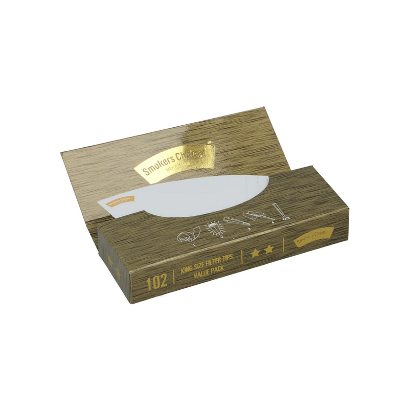 "Smokers Choice" King Size Guld Filter Tips Box - Kiosken Rødbyhavn