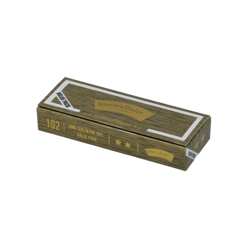 "Smokers Choice" King Size Guld Filter Tips Box - Kiosken Rødbyhavn